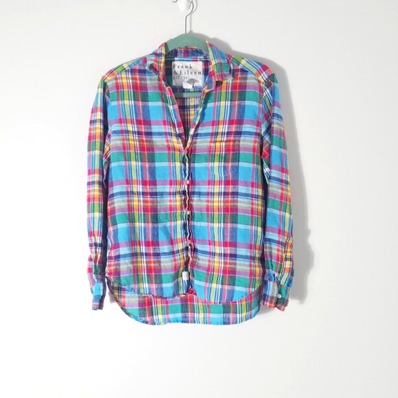Frank & Eileen | Tops | Frank And Eileen Eileen Bright Multi Plaid 0 ...